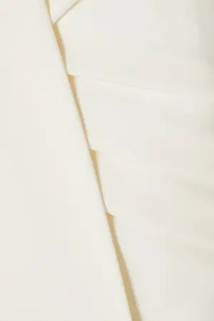 Safiyaa Strapless Draped Crepe Jumpsuit