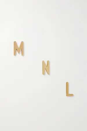 STONE AND STRAND Initial Single Earring