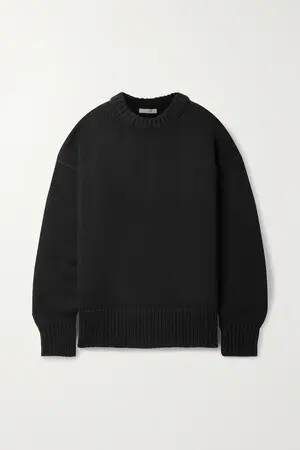 THE ROW Ophelia Wool And Cashmere-blend Sweater - Black