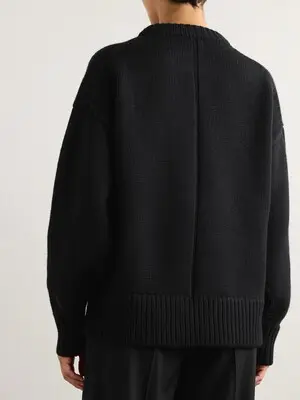 THE ROW Ophelia Wool And Cashmere-blend Sweater - Black