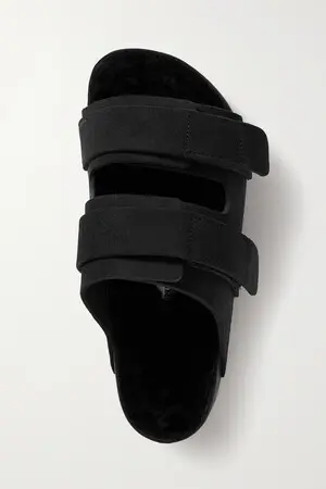BIRKENSTOCK Tekla Uji Shearling-lined Suede Sandals