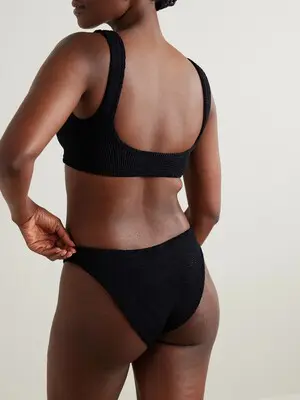 Hunza G Xandra Crinkle Bikini - Black