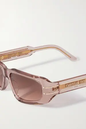 Dior Diorsignature S9u Rectangular Sunglasses - Pink