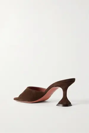 Amina Muaddi Lupita Suede Mules