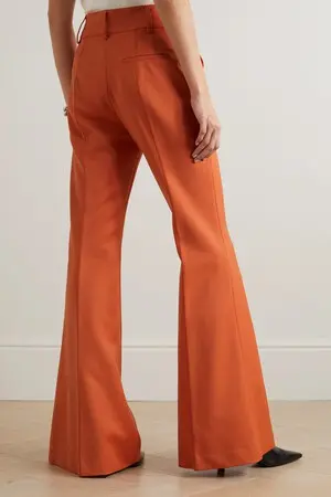 Gabriela Hearst Rhein Wool-blend Flared Trousers