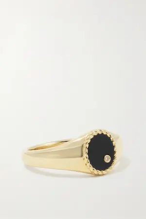 Yvonne Léon 9-karat Signet Ring - Gold