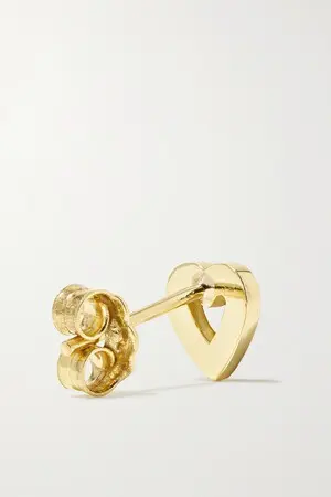 JENNIFER MEYER Mini Open Heart 18-karat Stud Earrings