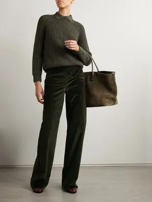 Max Mara Cotton-blend Corduroy Wide-leg Trousers