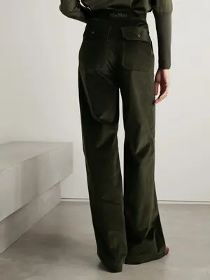 Max Mara Cotton-blend Corduroy Wide-leg Trousers