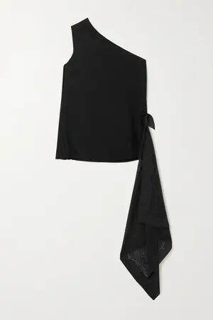 Givenchy Draped One-shoulder Top - Black