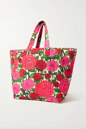 La DoubleJ Reversible Printed Stretch-cotton Tote