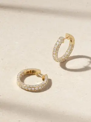 Shay 18-karat Diamond Hoop Earrings - Gold
