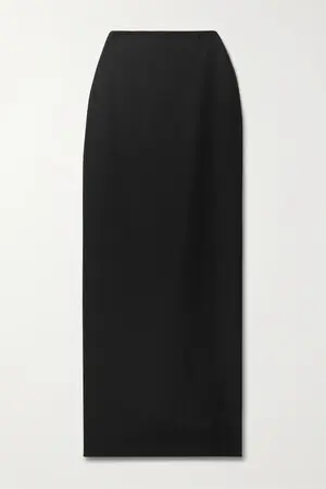 THE ROW Bartelle Maxi Skirt In Grain De Poudre Wool And Mohair-blend