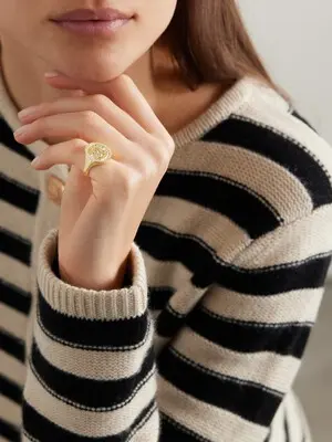 ANITA KO 18-karat Diamond Zodiac Ring