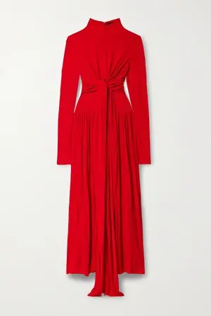 Proenza Schouler Wrap-effect Jersey Maxi Dress - Red