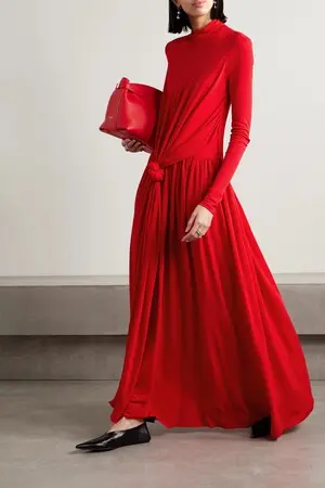 Proenza Schouler Wrap-effect Jersey Maxi Dress