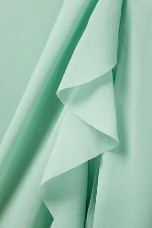 Acne Studios Asymmetric Layered Ruffled Chiffon Midi Dress