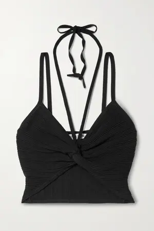 Anna Quan Tori Cropped Top - Black