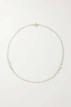 Mizuki 14-karat Akoya Pearl Necklace - Gold