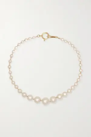 Mizuki 14-karat Pearl Bracelet - Gold