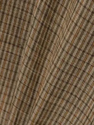 Acne Studios Embroidered Checked Linen-blend Maxi Skirt