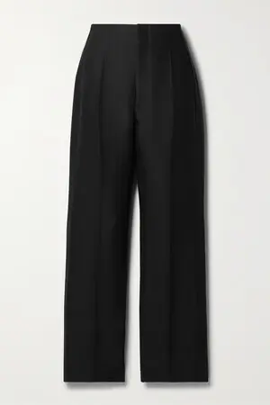 THE ROW Hector Wool And Silk-blend Pants