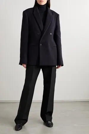 THE ROW Hector Wool And Silk-blend Pants
