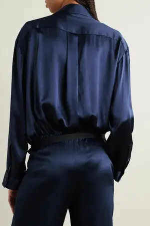 Christopher Esber Silk Springs Wrap-effect Bodysuit