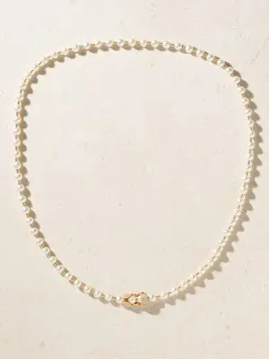 Yvonne Léon 18-karat Pearl And Diamond Necklace - Gold