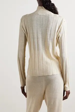 THE ROW Daxy Ribbed Knit Top