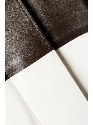 THE ROW Traviesa Color-block Leather Trench Coat