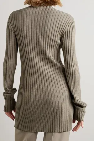 THE ROW Deidree Ribbed Silk Sweater