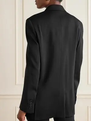 THE ROW Tristana Double-breasted Twill Blazer