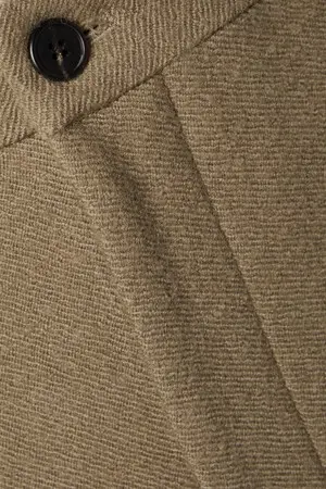 THE ROW Gustavo Brushed Wool-blend Straight-leg Pants