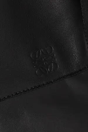 Loewe Asymmetric Paneled Faux Leather Dress