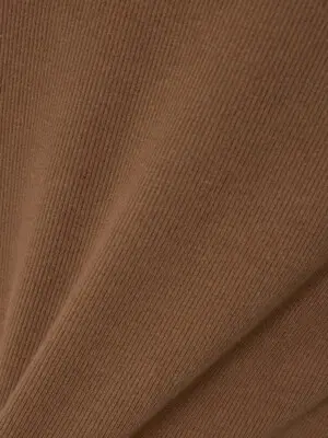 Eterne Strapless Ribbed Maxi Dress