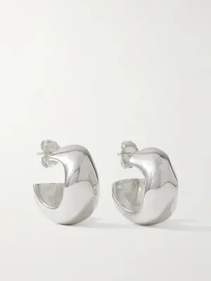 Agmes Celia Small Hoop Earrings - Silver