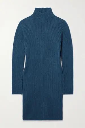 THE ELDER STATESMAN Ribbed Cashmere Midi Dress