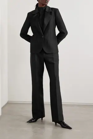 THE ROW Dru Wool And Silk-blend Blazer