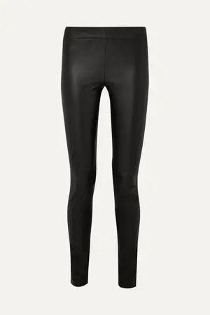 THE ROW Moto Stretch-leather Leggings
