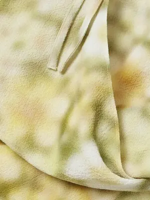 Acne Studios Wrap-effect Floral-print Hammered-crepe Mini Dress