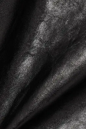 Acne Studios Crinkled Leather Straight-leg Pants - Black