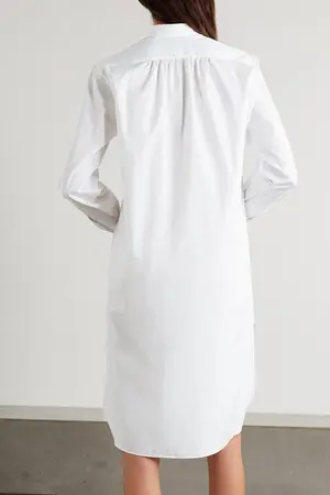 Charvet Elysee Oversized Cotton-poplin Nightdress - White