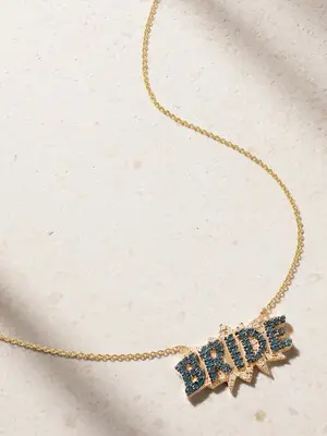 DIANE KORDAS The Alexandra Bride Pop Art 18-karat And Diamond Necklace - Gold
