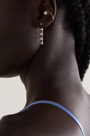 Mizuki Two Way 14-karat Pearl Earrings