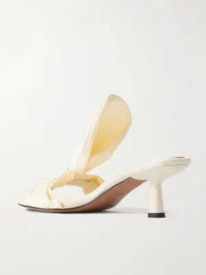NEOUS Diana Bow-detailed Satin Sandals