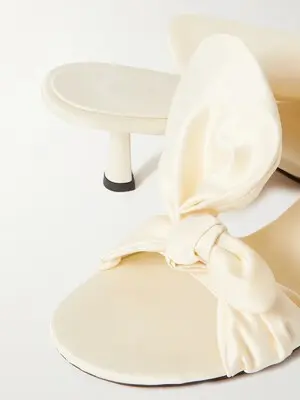 NEOUS Diana Bow-detailed Satin Sandals