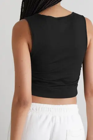 ATM Anthony Thomas Melillo Ruched Stretch-pima Cotton-jersey Tank