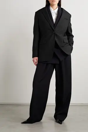 THE ROW Laudonia Pinstriped Wool Blazer