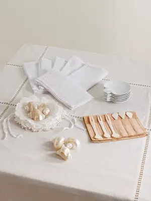GOHAR WORLD Seafood Fantasy 30-piece Dinner Set - White